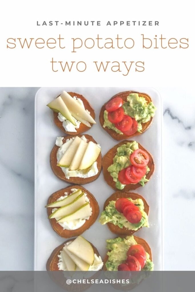 Easy Sweet Potato Bites Two Ways - Chelsea Dishes