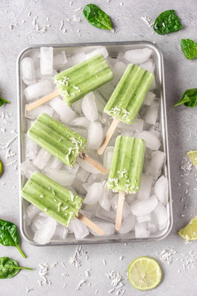 Refreshing Lime Popsicles with Coconut - Chelsea Dishes