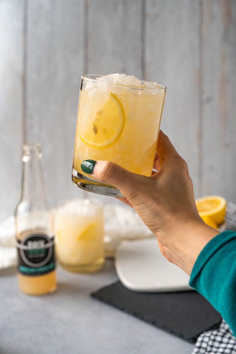Ginger Beer Mocktail with Honey + Lemon - Chelsea Dishes