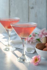 Easy Lychee Mocktail Martini - Chelsea Dishes